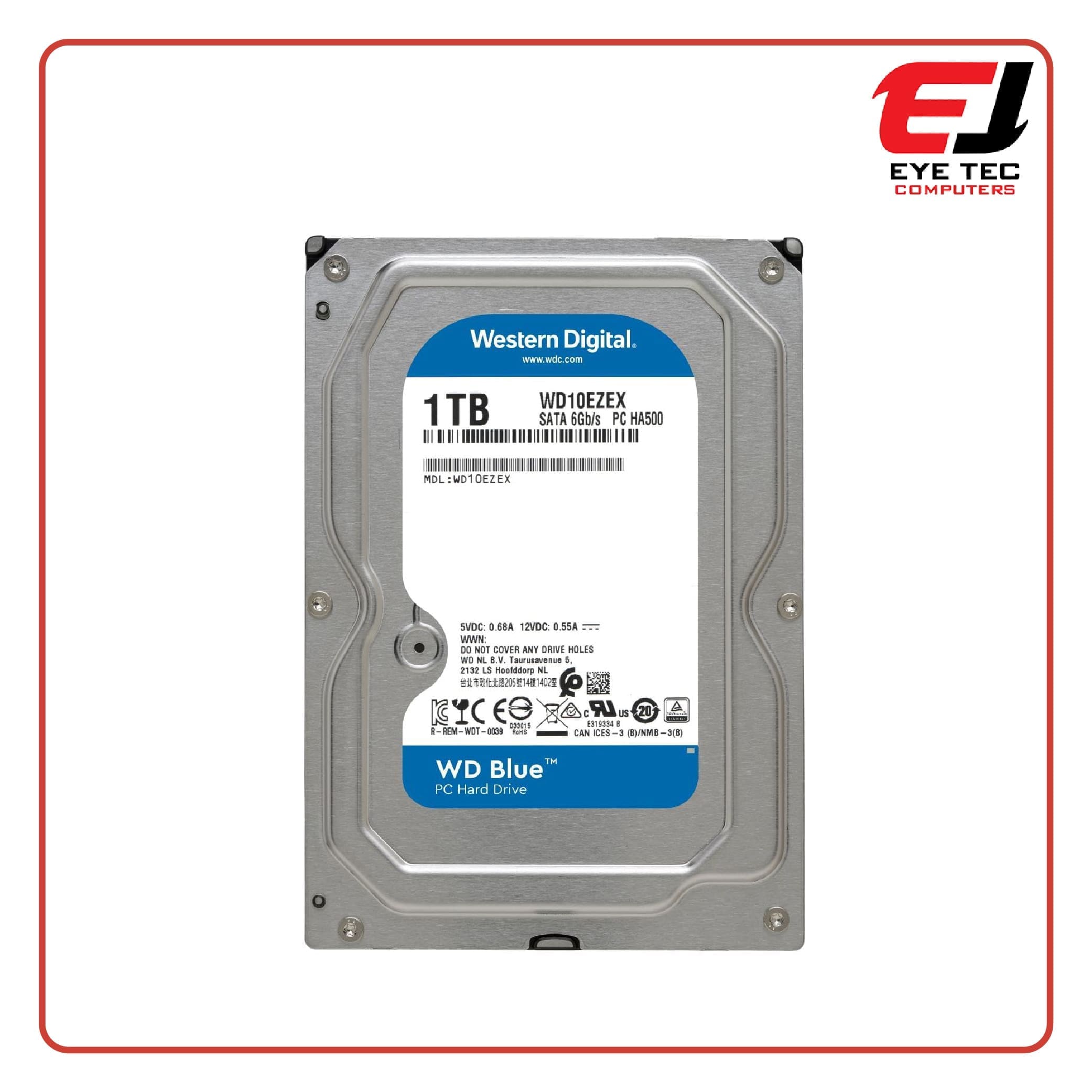 WD 1TB Blue 3.5" 7200RPM Computing HDD | EYE TEC Computers