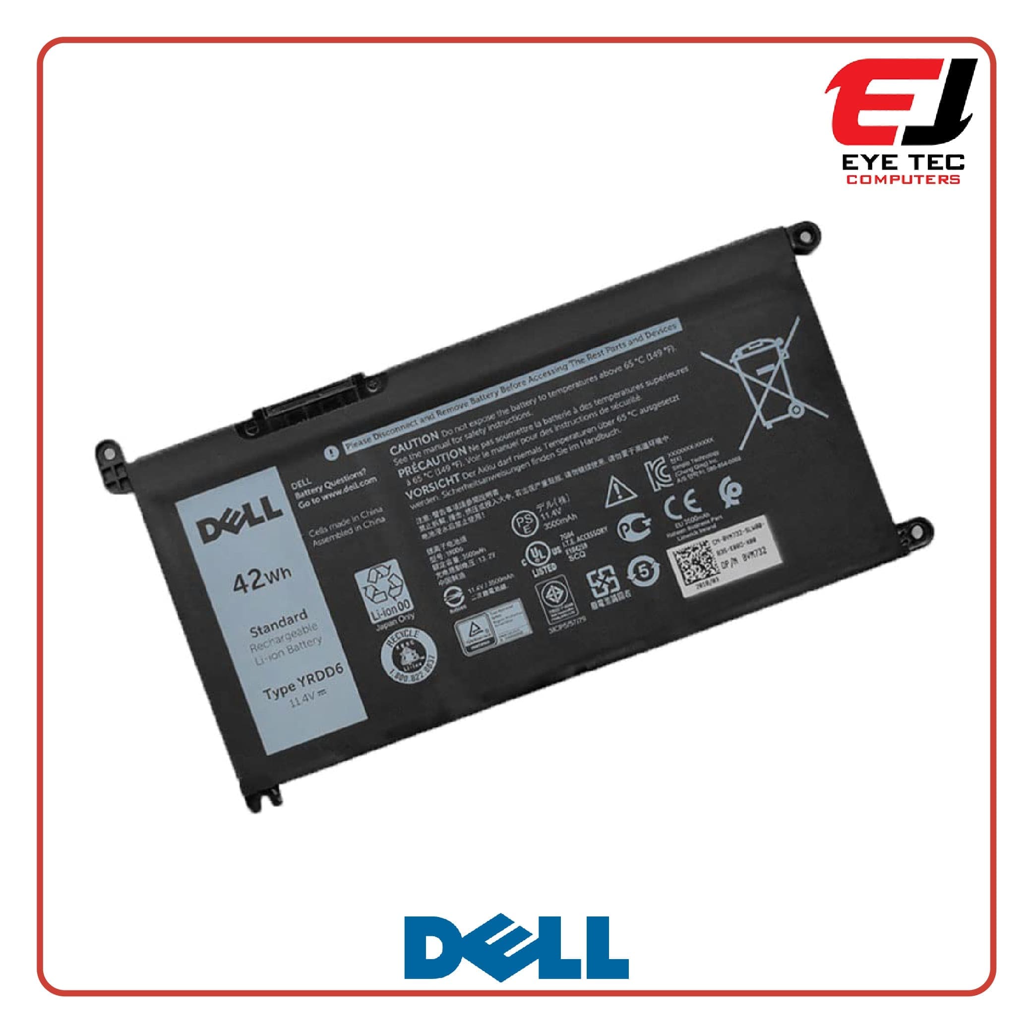Dell YRDD6 Battery - Original | EYE TEC Computers