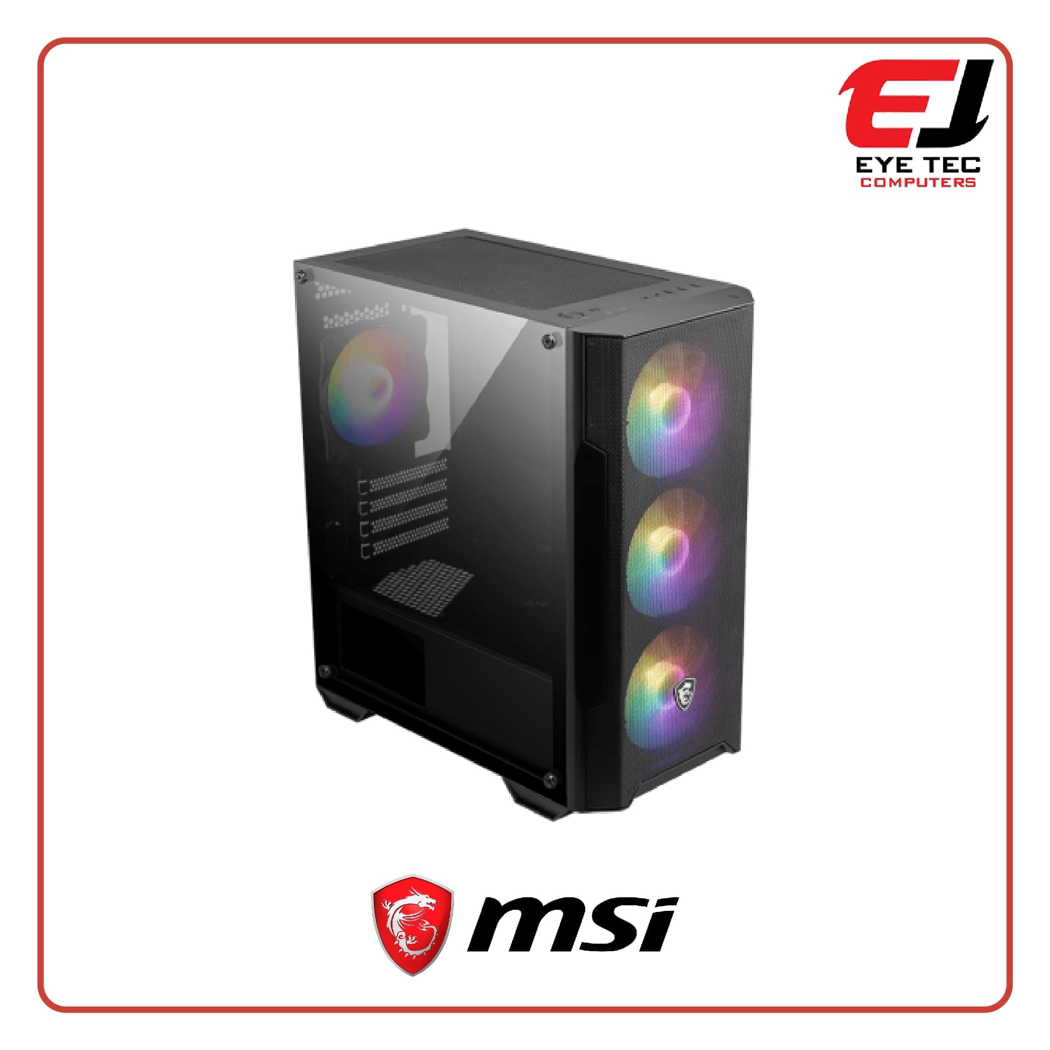 MSI MAG FORGE M100A RGB GAMING CASE | EYE TEC Computers