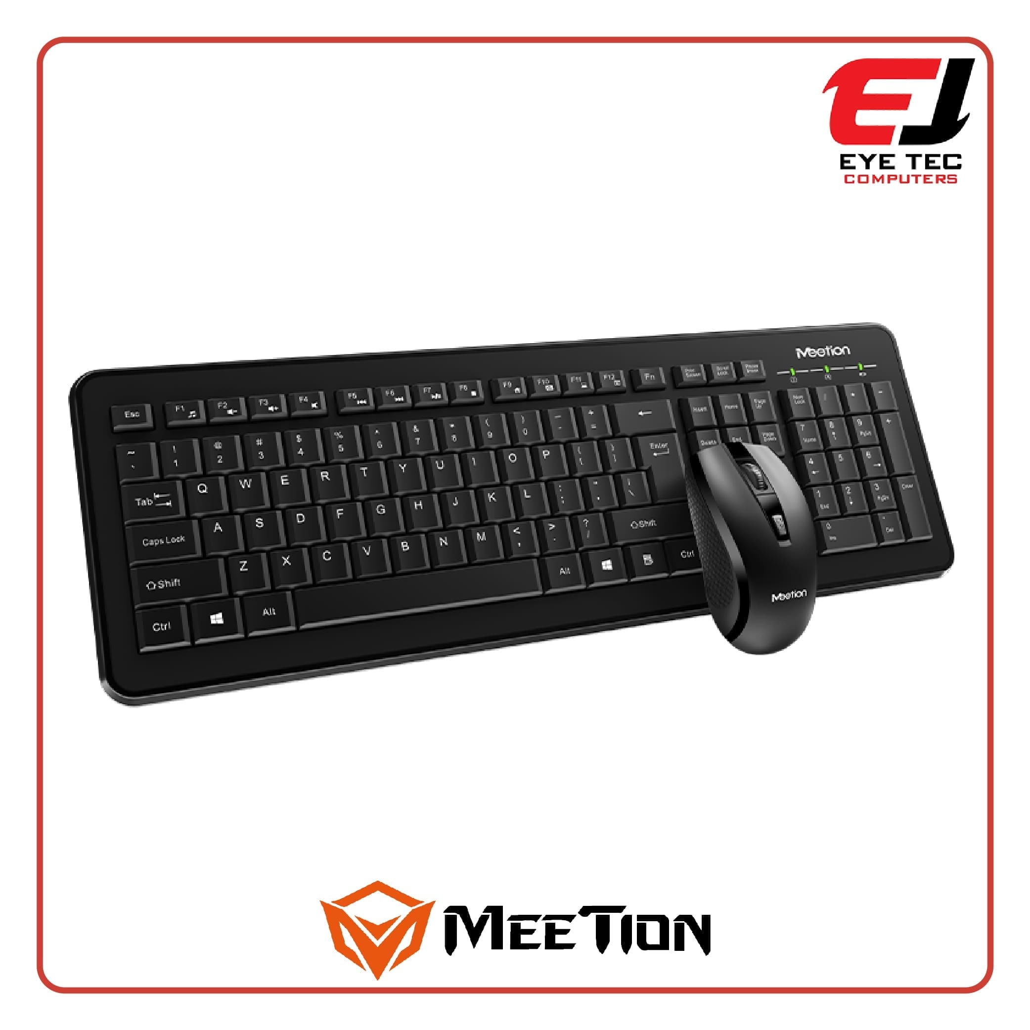 Meetion C4120 2.4 GHz Wireless Mouse & Keyboard Combo | EYE TEC Computers