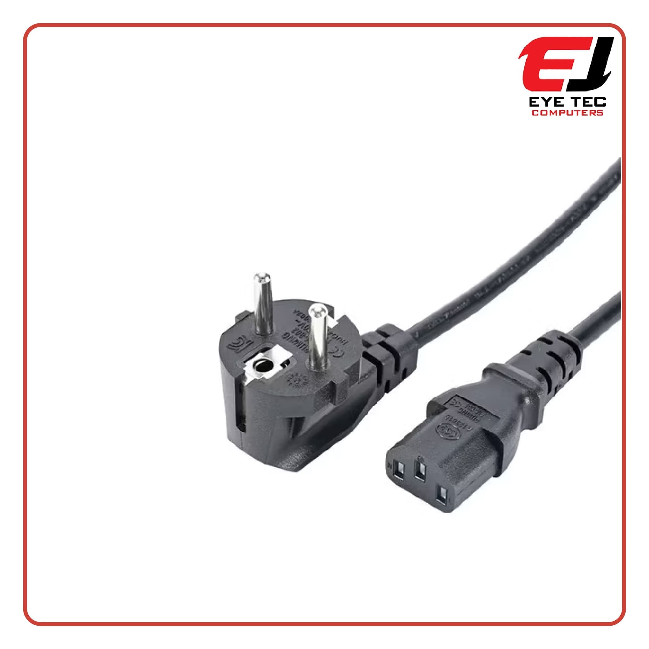 Round 2 Pin Computer Power Cable | EYE TEC Computers