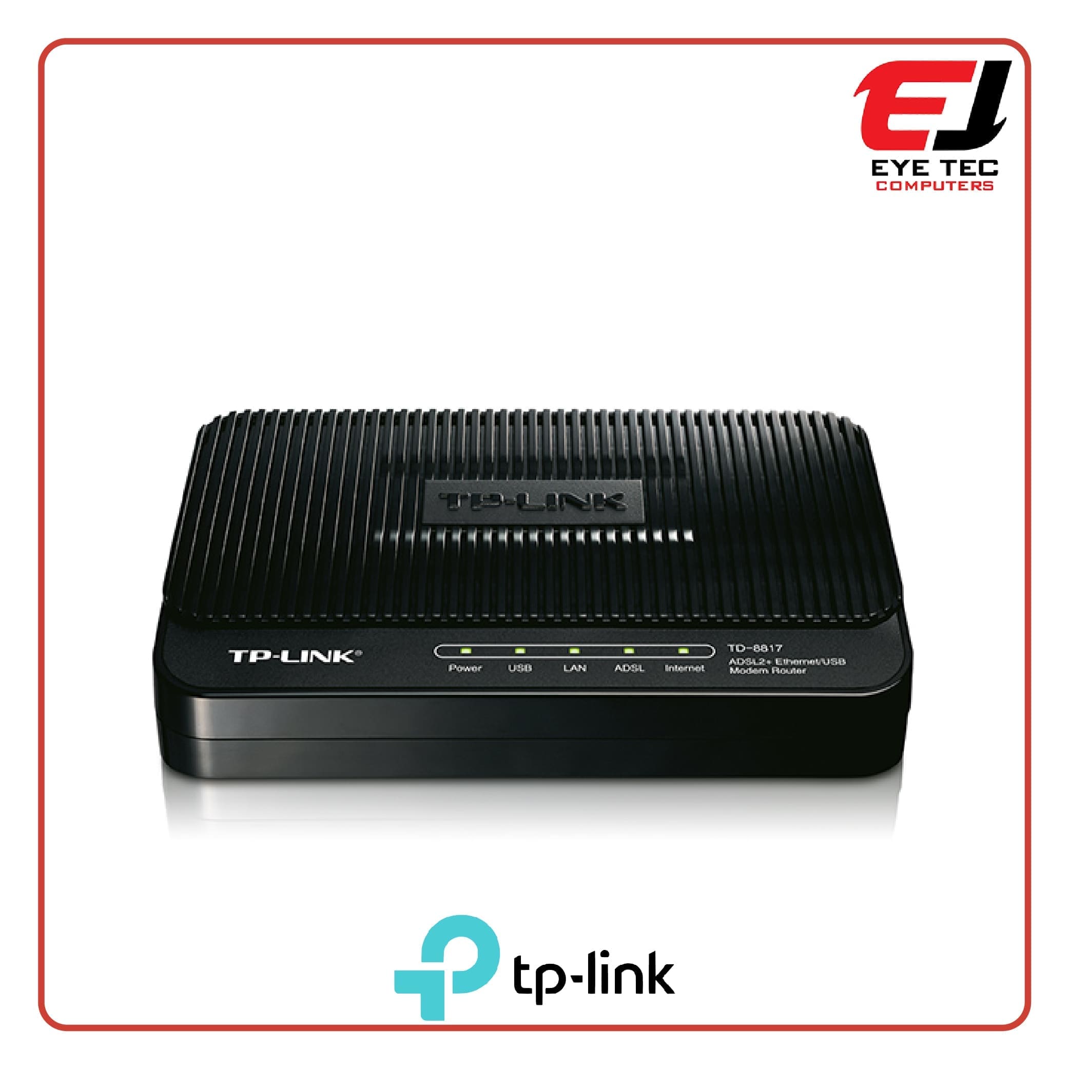 TP-LINK TD-8817 ADSL2+ Single Port Ethernet/USB Modem Router | EYE TEC ...