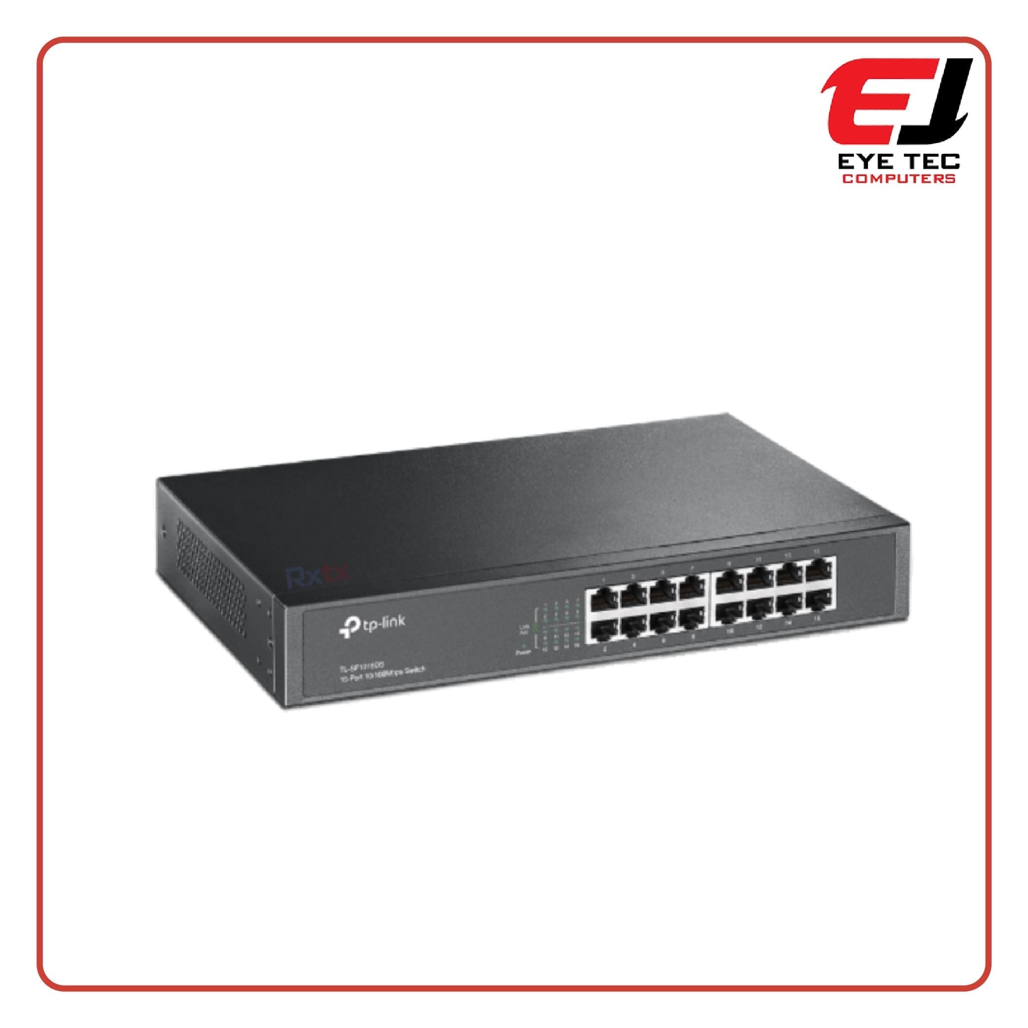 16Port Rack-mountable Network Switch 10/100 TP-Link TL‐SF1016DS | EYE ...