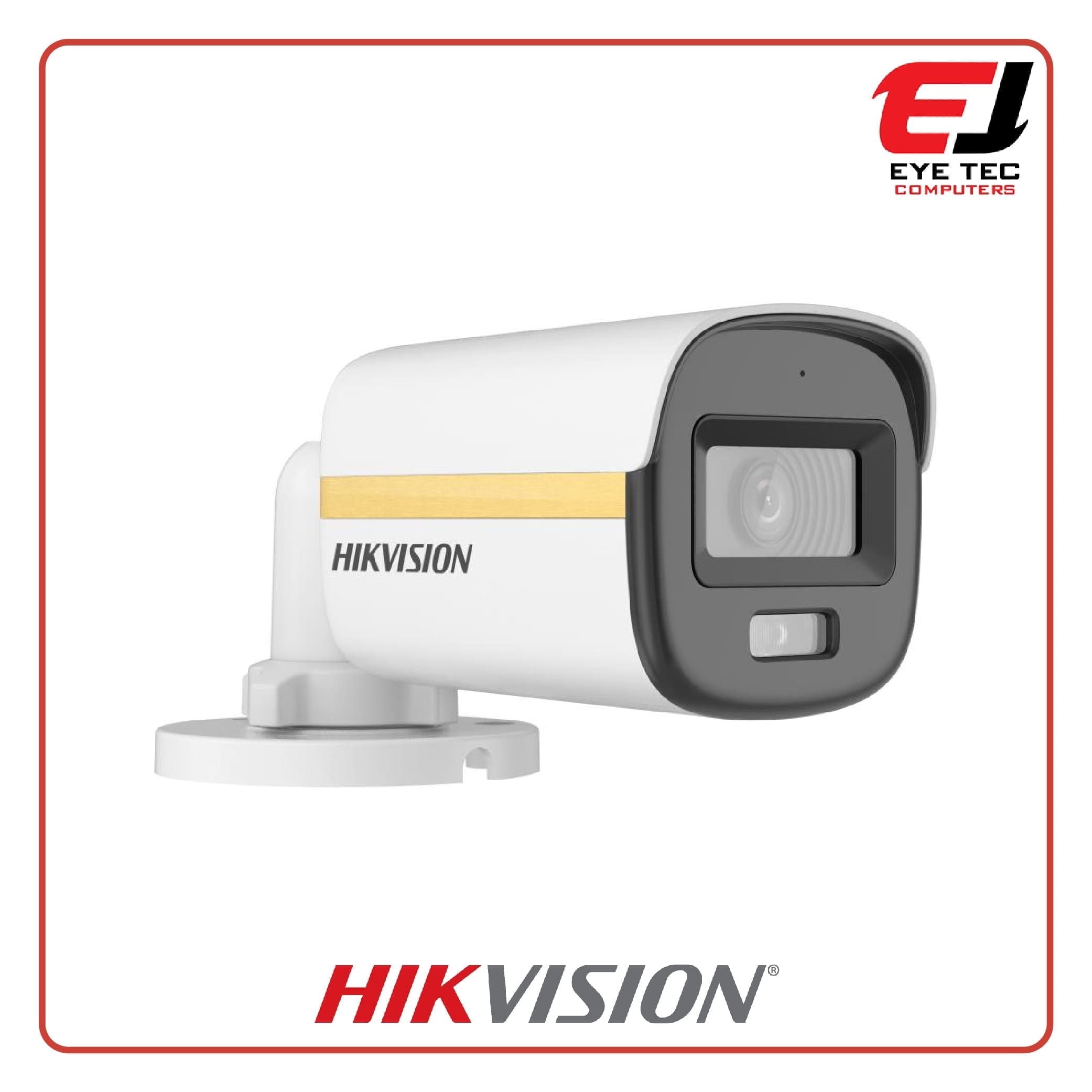Hikvision DS-2CE10DF3T-LPFS 2 MP ColorVu Dual-light Fixed Mini Bullet Camera | EYE TEC Computers