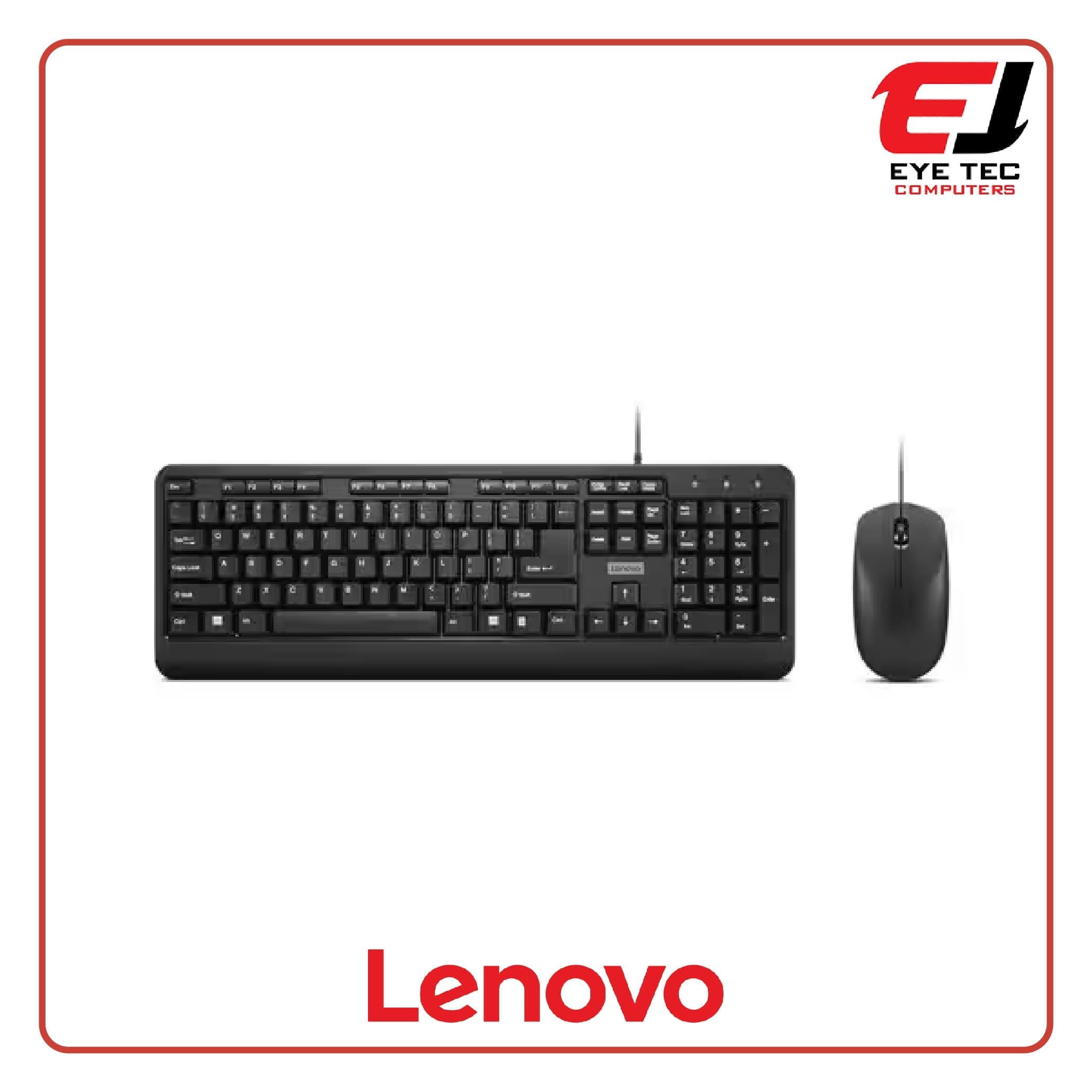 Lenovo 160 USB Keyboard & Mouse Combo pack | EYE TEC Computers